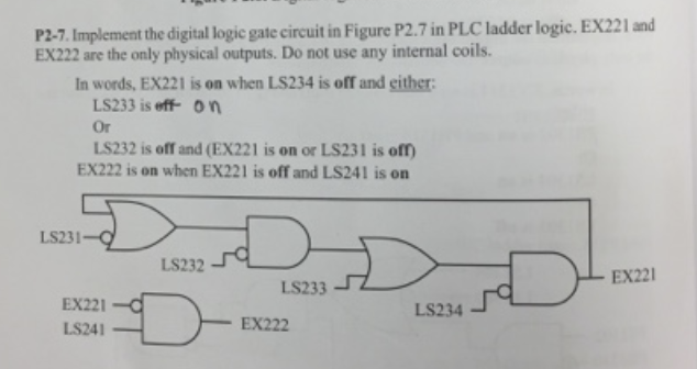 Solved P2-7.Implement the digital logic gate circuit in | Chegg.com