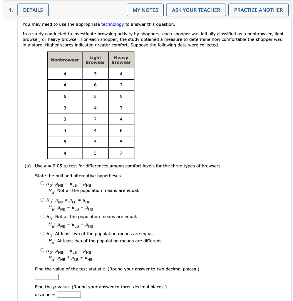 Solved 1. DETAILS MY NOTES ASK YOUR TEACHER PRACTICE ANOTHER | Chegg.com