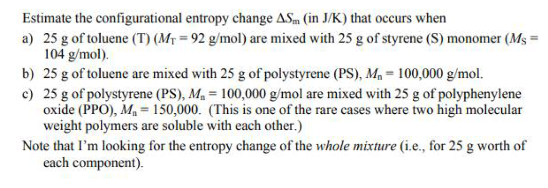 (16)Flory-Huggins equation can be written in | Chegg.com
