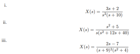 Solved For Each Function Use Matlab Residue And Conv 