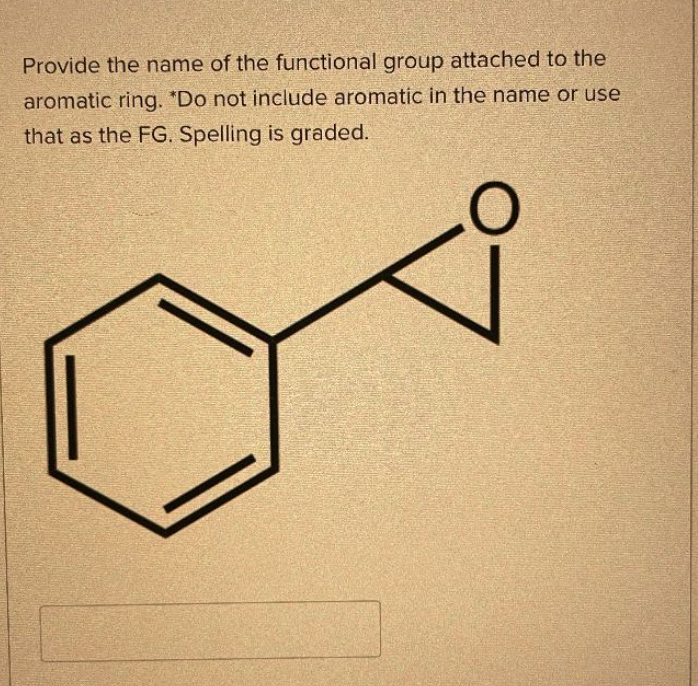 Solved Provide the name of the functional group attached to | Chegg.com