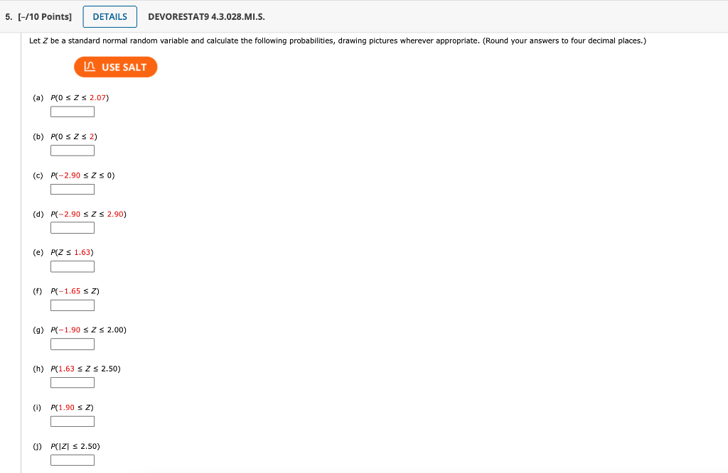 Solved 5. [-/10 Points) DETAILS DEVORESTAT9 4.3.028.MI.S. | Chegg.com