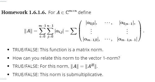 Solved Linear Algebra, assume A is a matrix., || X || being | Chegg.com