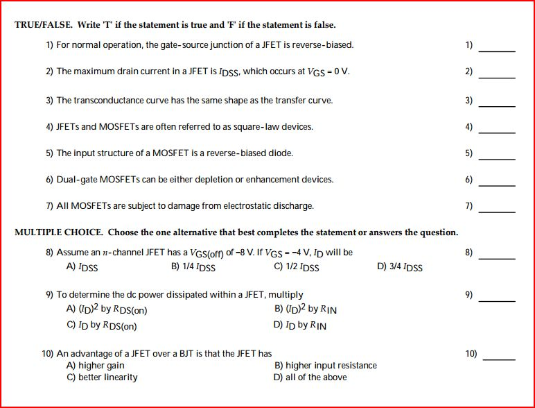 Solved TRUE/FALSE. Write 'T' if the statement is true and | Chegg.com
