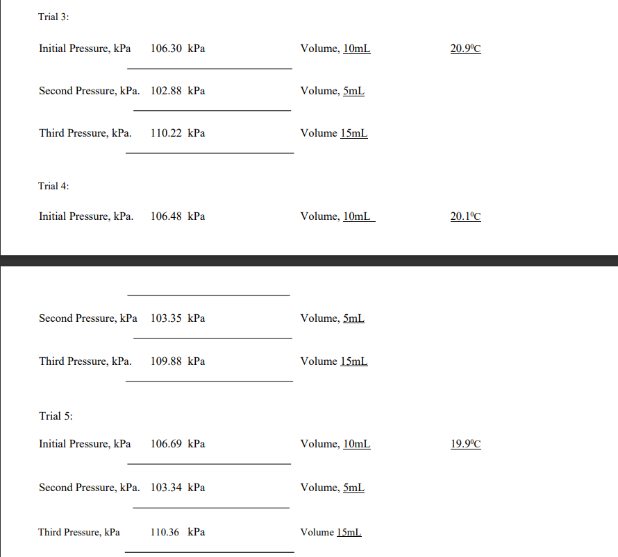 Solved G. Calculate the percent error between your average, | Chegg.com