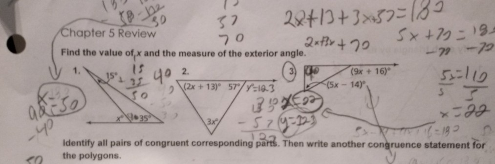 Solved 2x+13+3x+37185 5x+22=18 Yee Chapter 5 Review 70 2x72x | Chegg.com