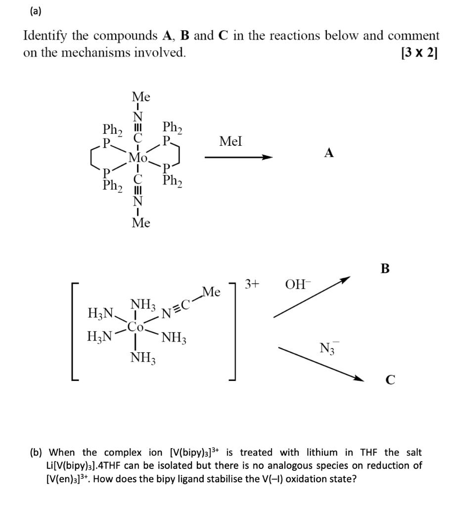 Solved (a) Identify the compounds A, B and C in the | Chegg.com