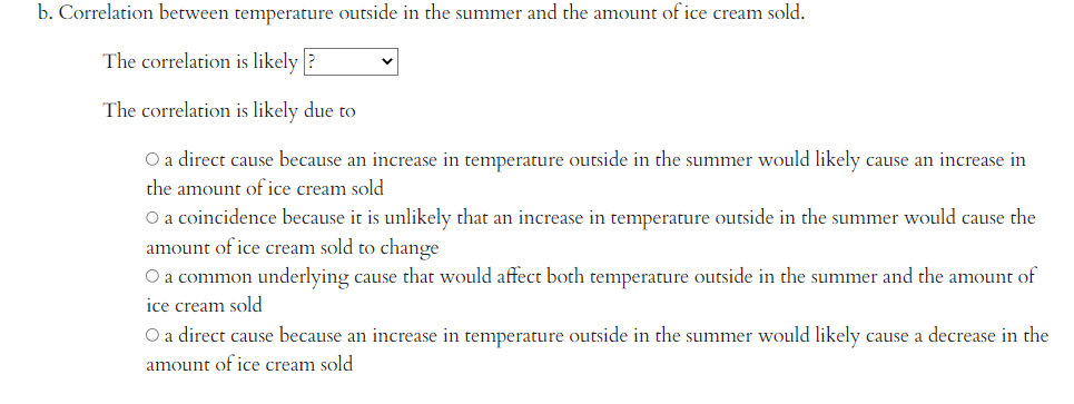 Solved For each case below, state whether you think the | Chegg.com