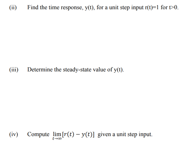 Solved 3. (20pt) A feedback system with negative unity | Chegg.com