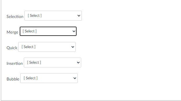 Solved Selection Select] Merge Select] Quick [Select] | Chegg.com