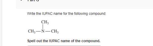 Solved N-methylmethanamine Express your answer as a chemical | Chegg.com