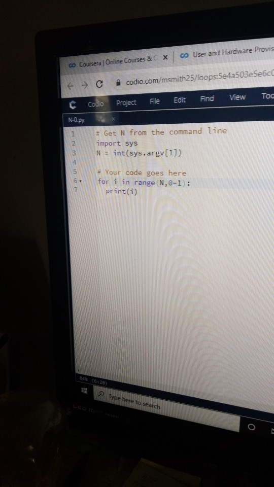 Solved co User and Hardware Provis co Coursera Online | Chegg.com