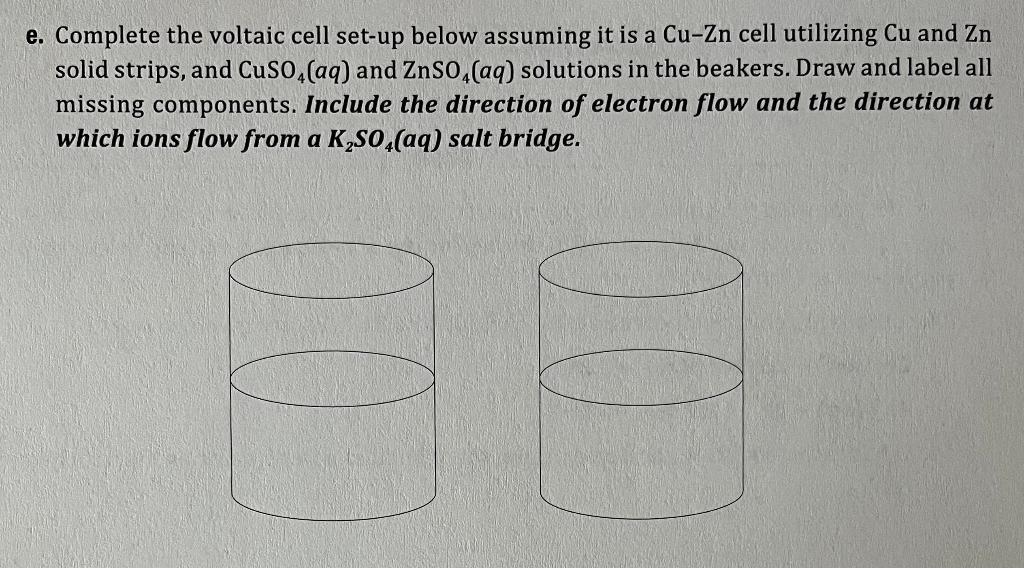 Solved 1. The standard reduction potentials for Cu2+/Cu and | Chegg.com