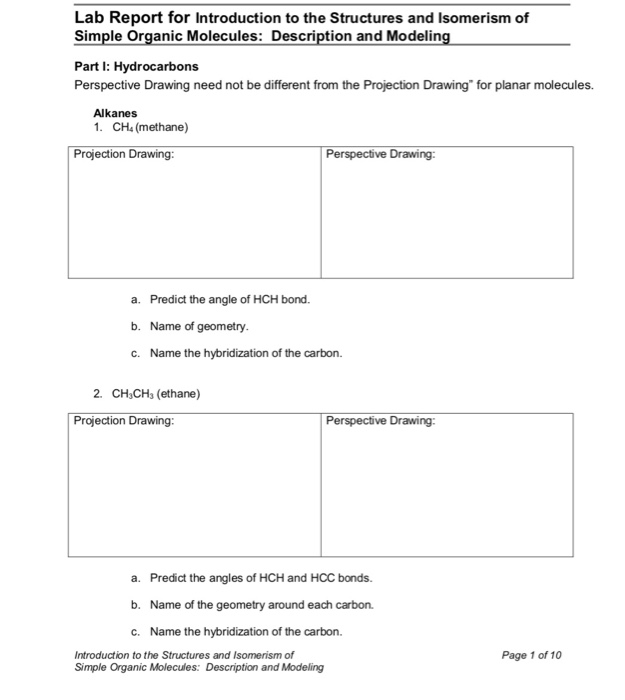 Solved Lab Report for Introduction to the Structures and | Chegg.com