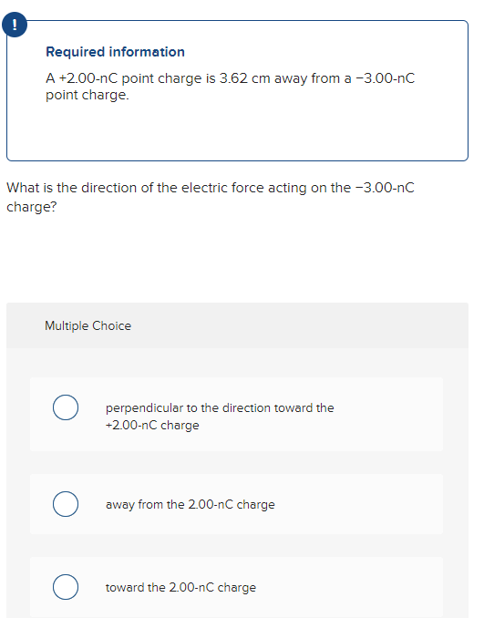Solved Required informationA+2.00-nC ﻿point charge | Chegg.com