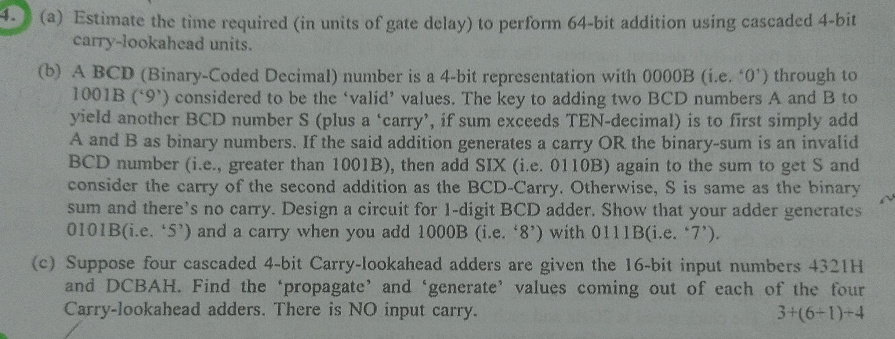 Solved (a) ﻿Estimate the time required (in units of gate | Chegg.com