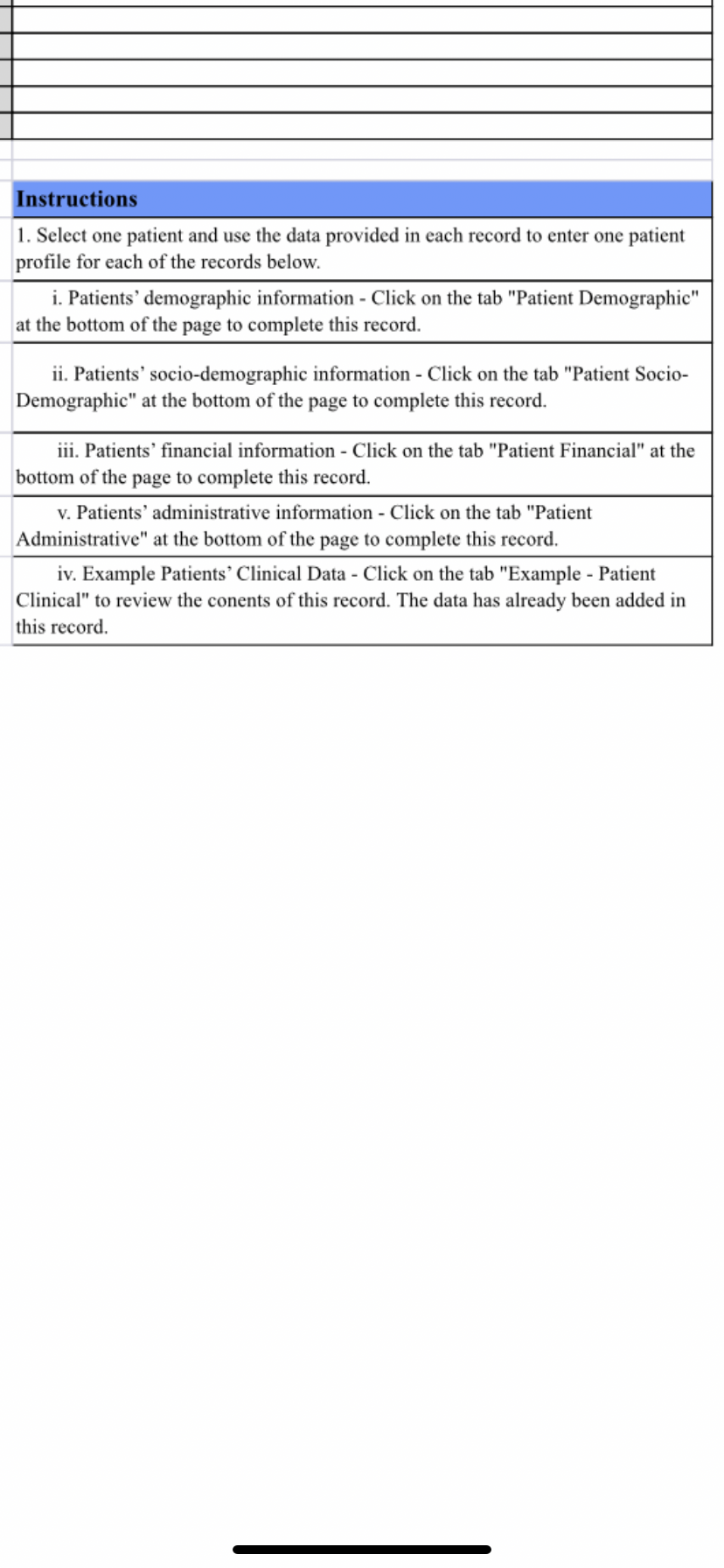 Solved InstructionsSelect one patient and use the data | Chegg.com