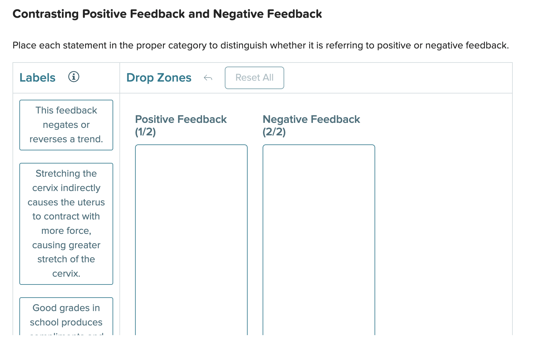 Solved Contrasting Positive Feedback and Negative | Chegg.com