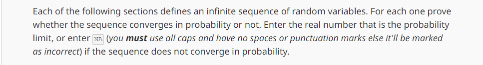 Solved Each of the following sections defines an infinite | Chegg.com