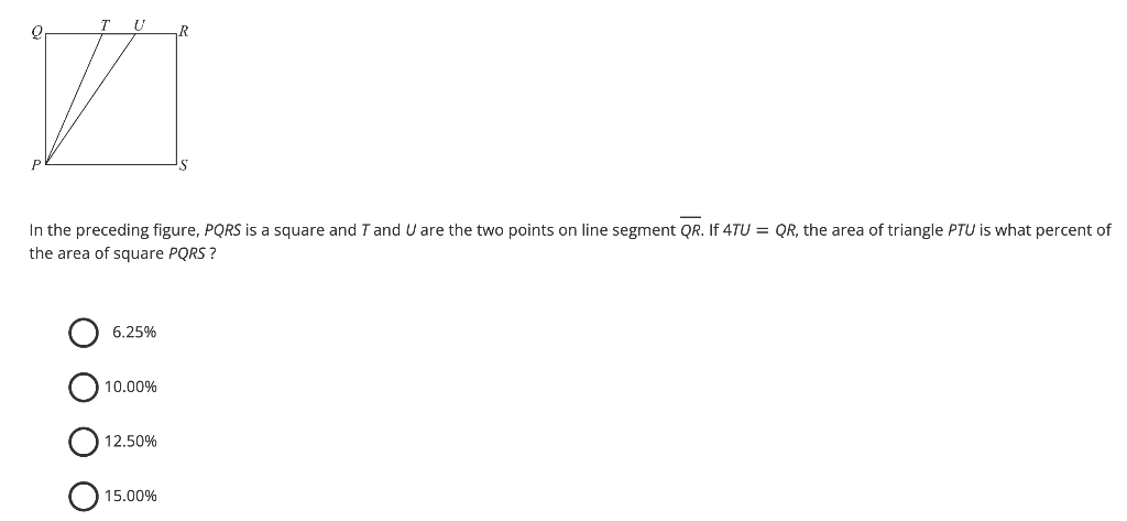 Solved In the preceding figure, PQRS is a square and T and U | Chegg.com