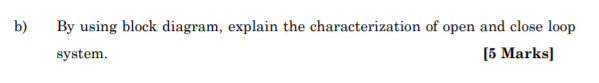 Solved b) By using block diagram, explain the | Chegg.com