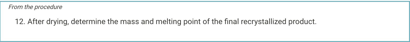 Solved Report - Extraction Of Caffeine With Melting Point | Chegg.com