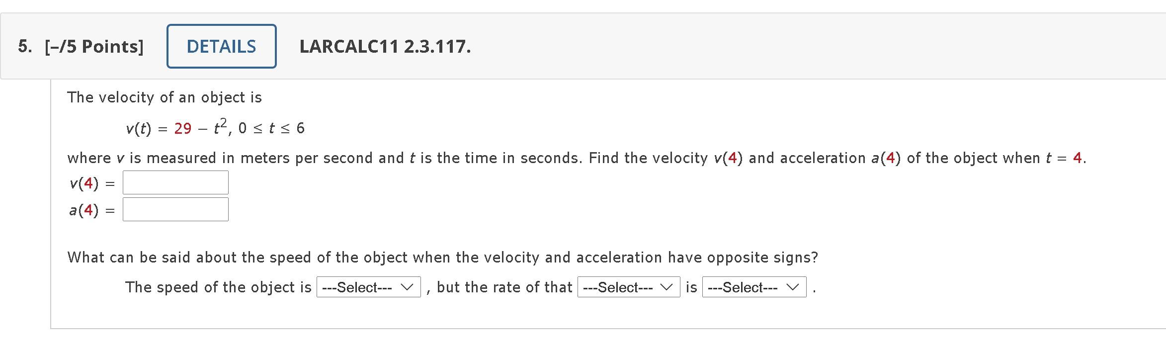 Solved 5. [-15 Points] DETAILS LARCALC11 2.3.117. - The | Chegg.com