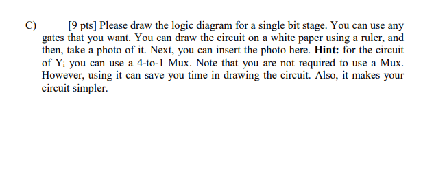 Solved 4. [25 pts] Design a 4-bit arithmetic circuit, with | Chegg.com