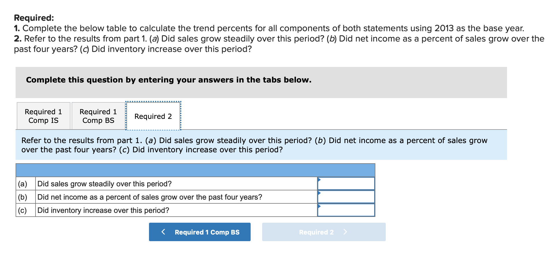 Solved Problem 13-1A Calculating and analyzing trend | Chegg.com