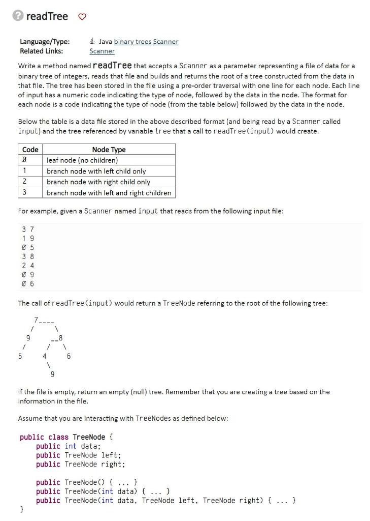 Solved Please make sure to not use IntTreeNode, overallRoot | Chegg.com