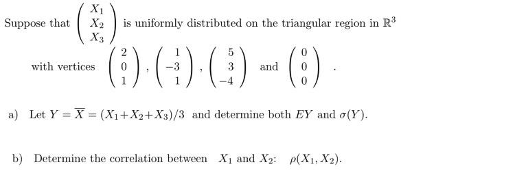 Solved Suppose that X1 X2 X3 is uniformly distributed on the | Chegg.com