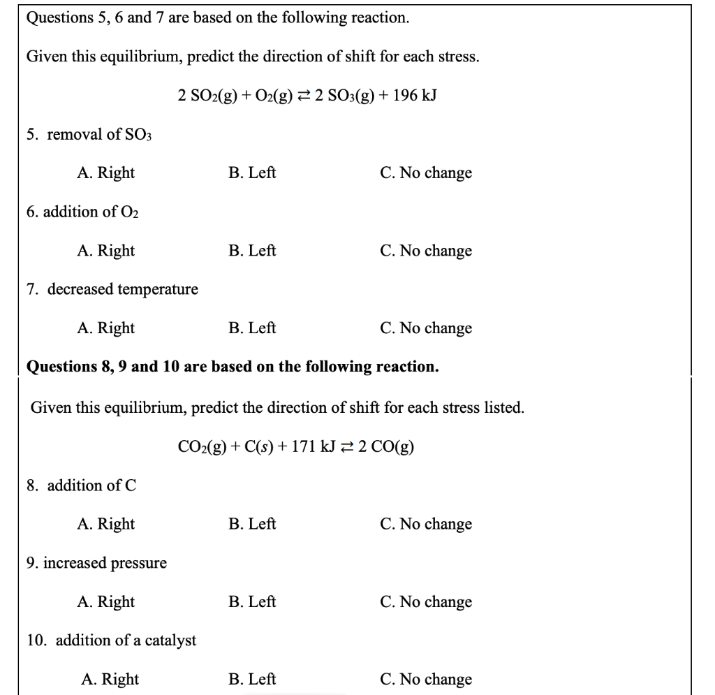 Solved Questions 5, 6 and 7 are based on the following | Chegg.com