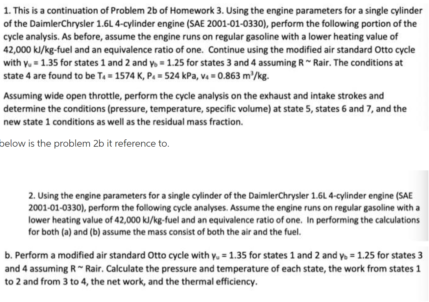 Solved Solve number 1, problem 2 B is included for reference | Chegg.com