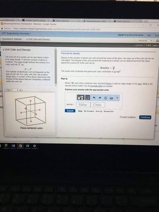 Solved Materingchemisty Homework B-Materials Google onome | Chegg.com