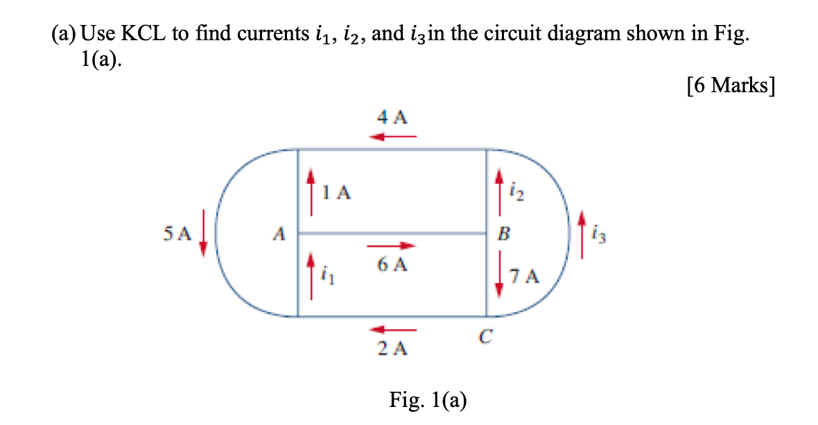 Solved (a) Use KCL to find currents i1, i2, and iz in the | Chegg.com