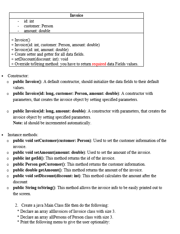 Solved Q1) 1. Write a Java class Person for dealing with | Chegg.com