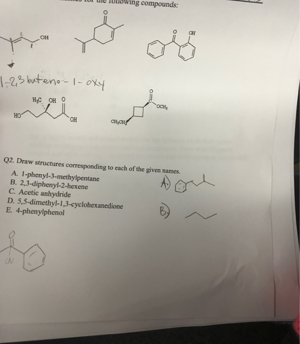 Solved Draw structures corresponding to each of the given | Chegg.com