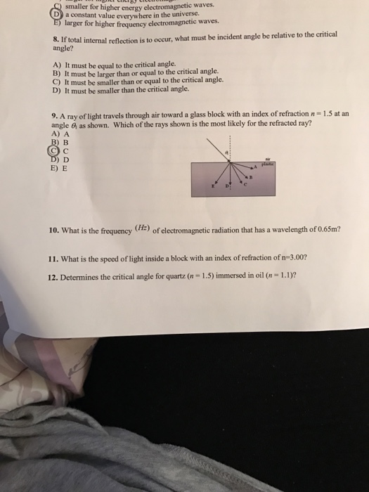 Solved 18. a) b) 13. A ray oflight strikes a mirror, making | Chegg.com