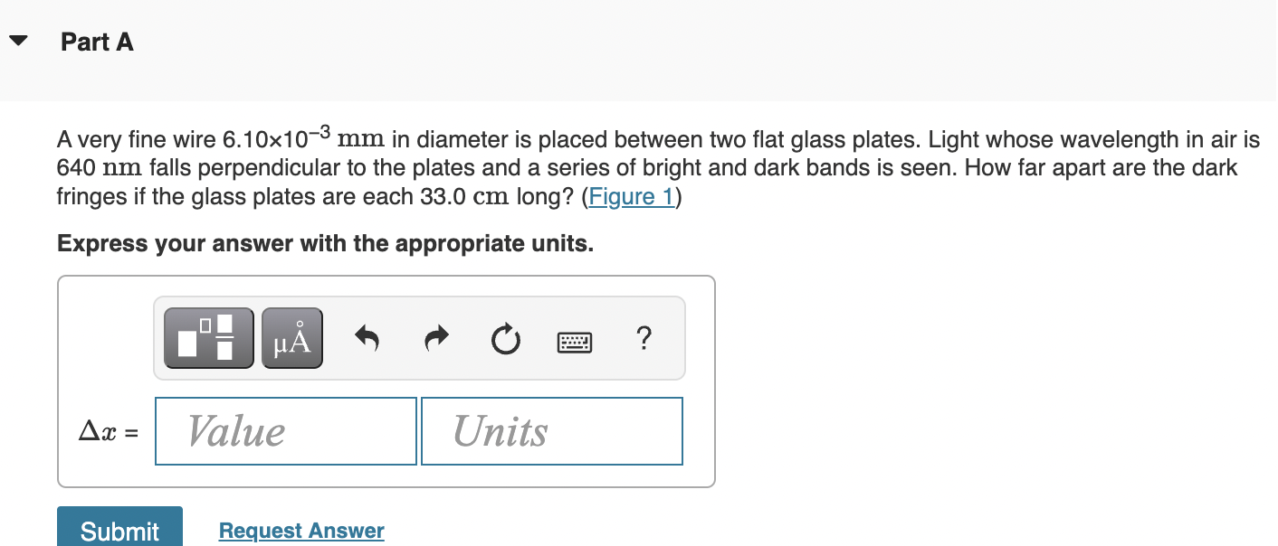 Solved A very fine wire 6.10×10−3 mm in diameter is placed | Chegg.com