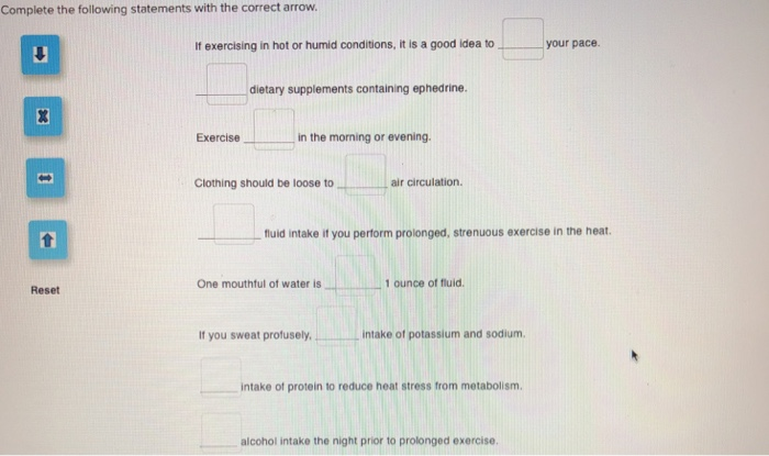 Solved Complete the following statements with the correct | Chegg.com