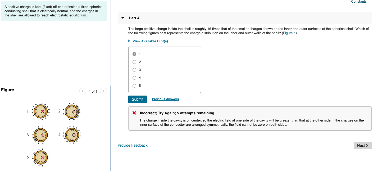Constants A positive charge is kept (fixed) | Chegg.com