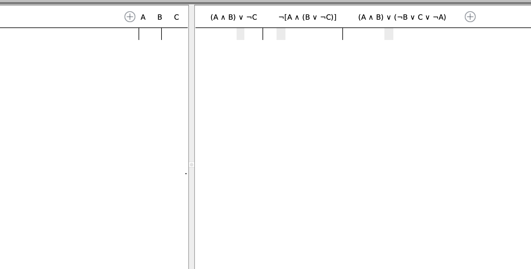 Solved Boolean Truth Table