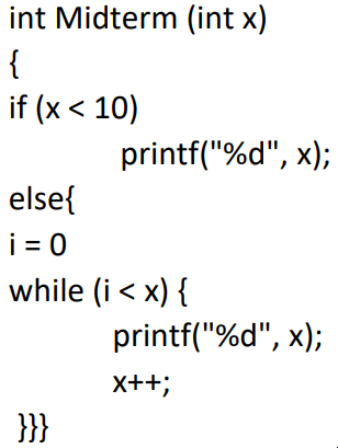 Solved int Midterm (int x) { if (x