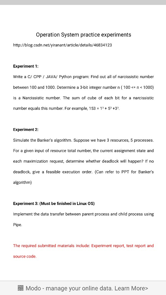 Solved Experiment 1: Write a C/ CPP / Python program: Find | Chegg.com