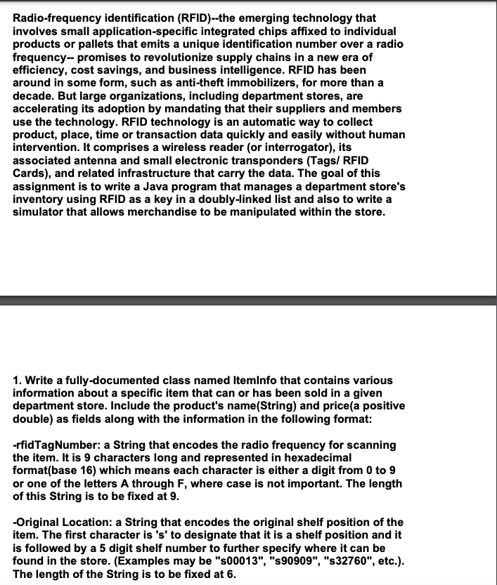 Solved Radio-frequency identification (RFID)--the emerging | Chegg.com