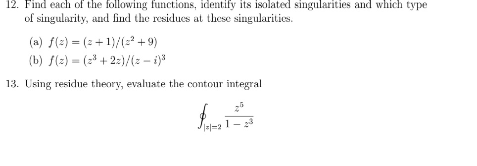 Solved 12. Find each of the following functions, identify | Chegg.com