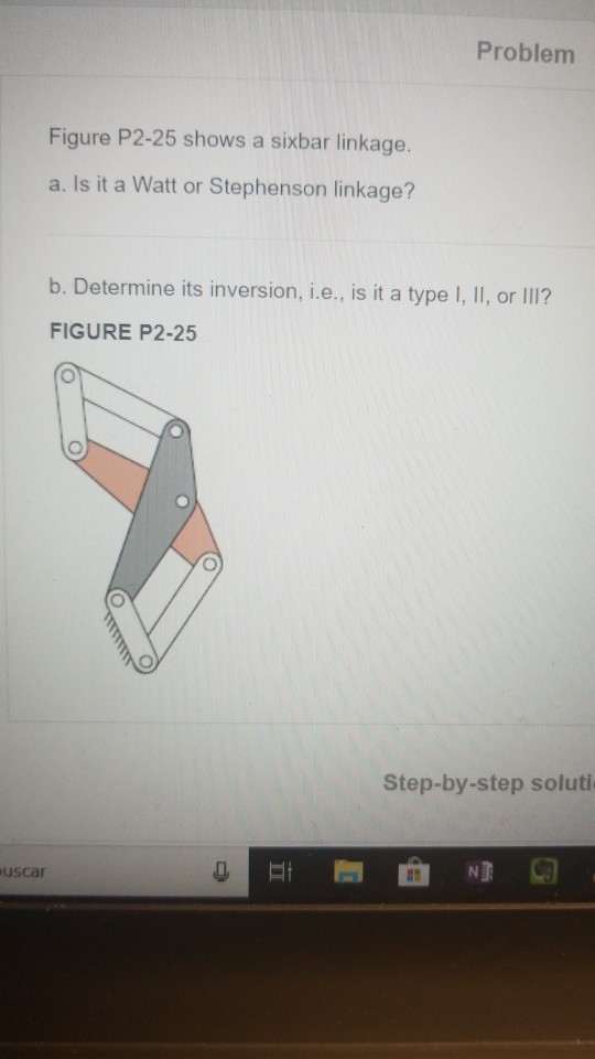 Solved Problem Figure P2-25 shows a sixbar linkage. a. Is it | Chegg.com