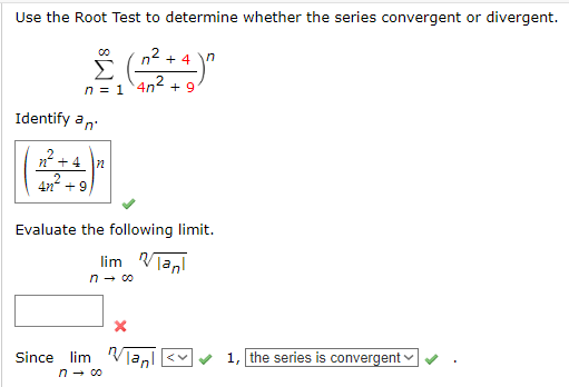 Solved Use the Root Test to determine whether the series | Chegg.com