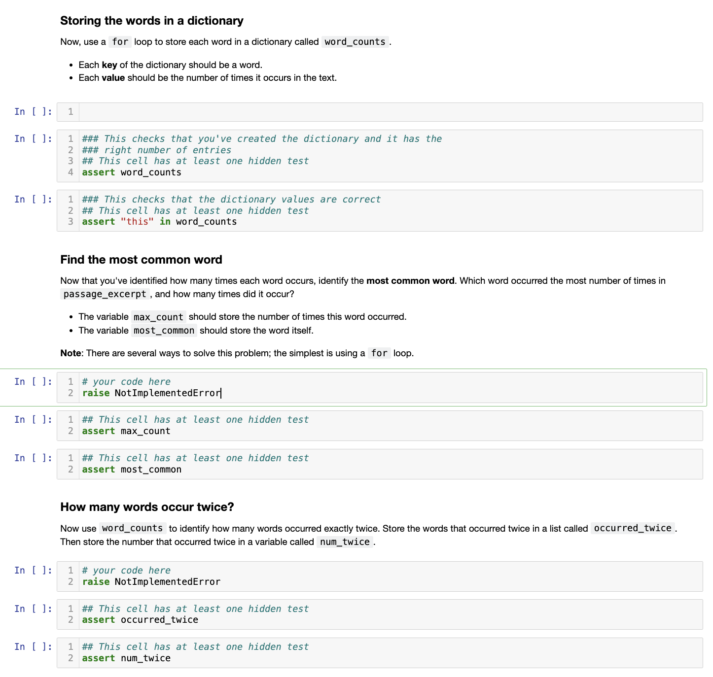 Solved Storing the words in a dictionary , Find the most | Chegg.com