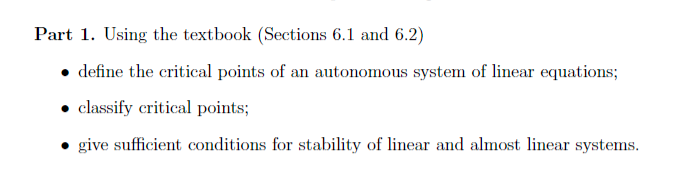 Solved Part 1. Using the textbook (Sections 6.1 and 6.2) . | Chegg.com